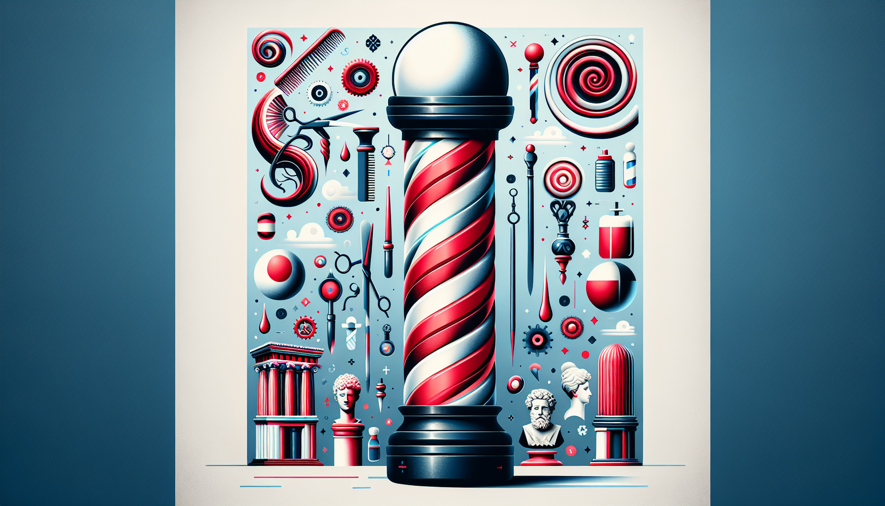 Why do traditional barber poles feature a red and white spiral ...
