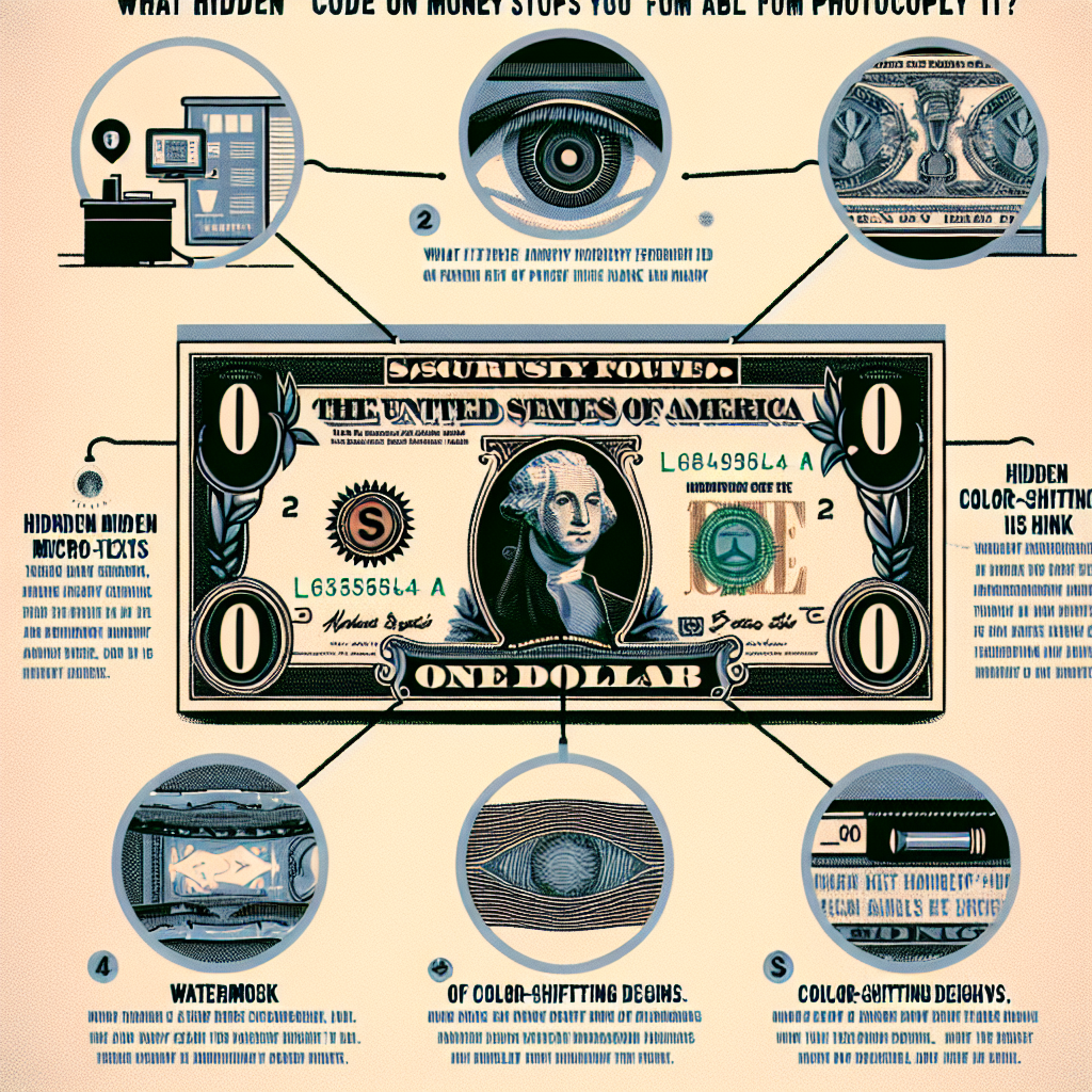 What hidden code on money stops you from being able to photocopy it ...