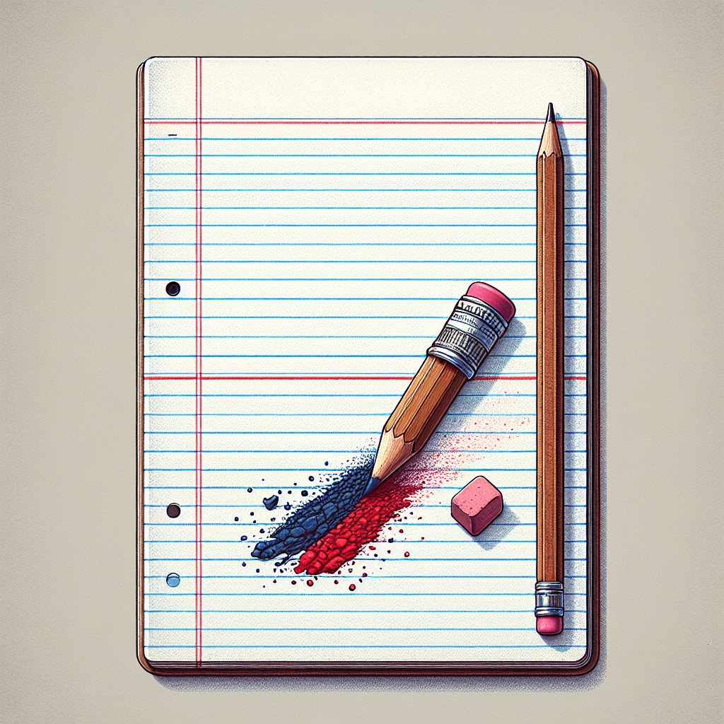 Why are notebook lines usually blue but the margin line is red? | UsefulBS
