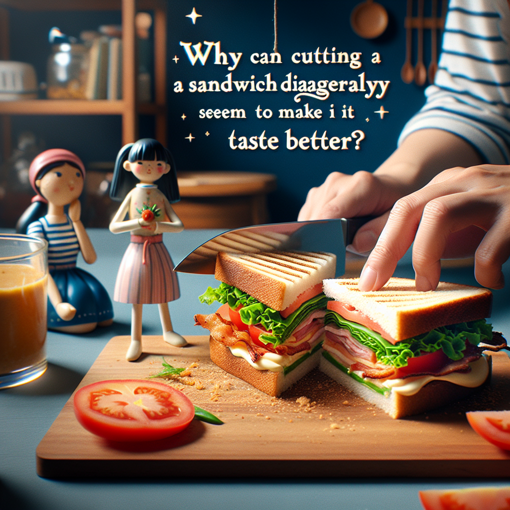 Why can cutting a sandwich diagonally seem to make it taste better ...