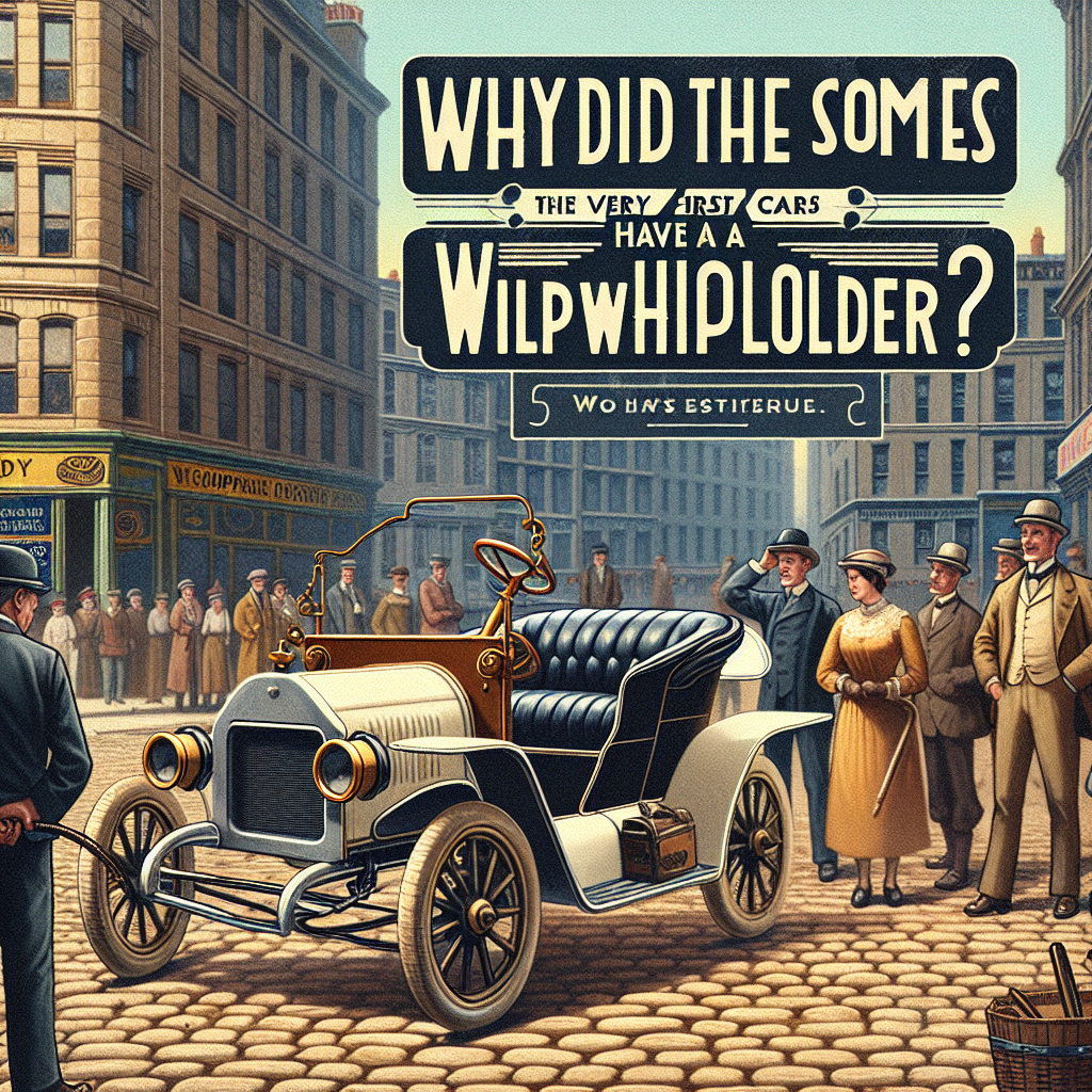 Why did some of the very first cars have a built-in whip holder? | UsefulBS