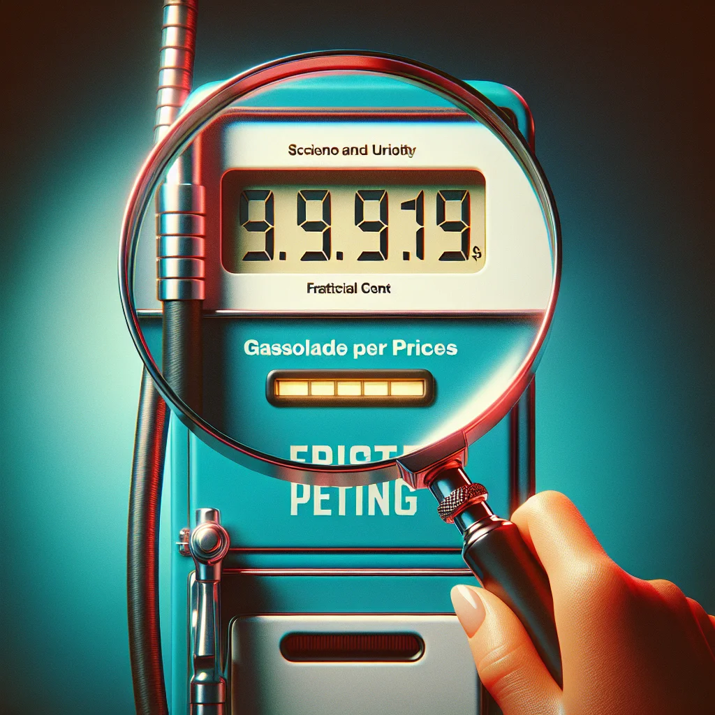 Why do gasoline prices almost always end in nine-tenths of a cent ...