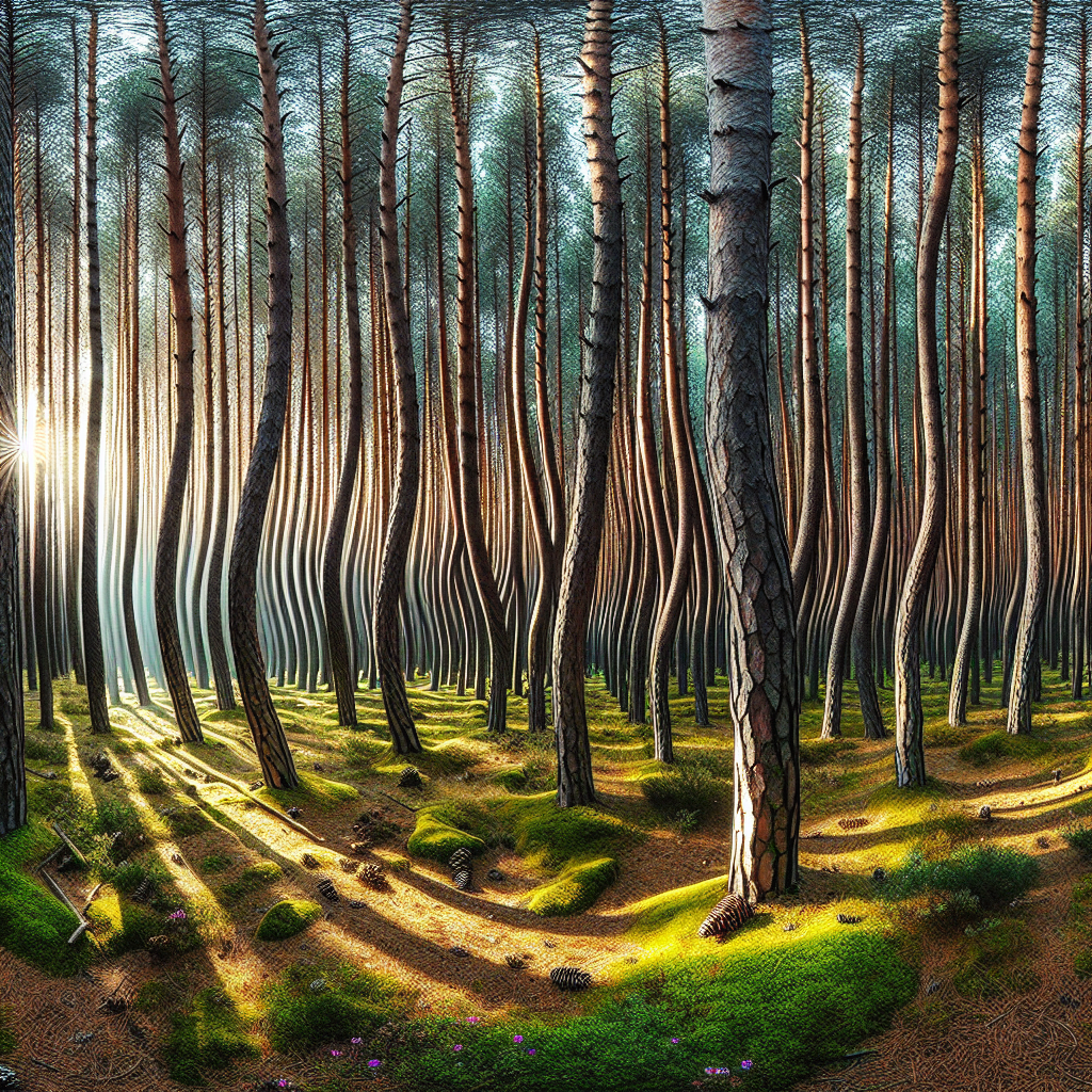 Why do hundreds of pine trees in a Polish forest all grow with a ...