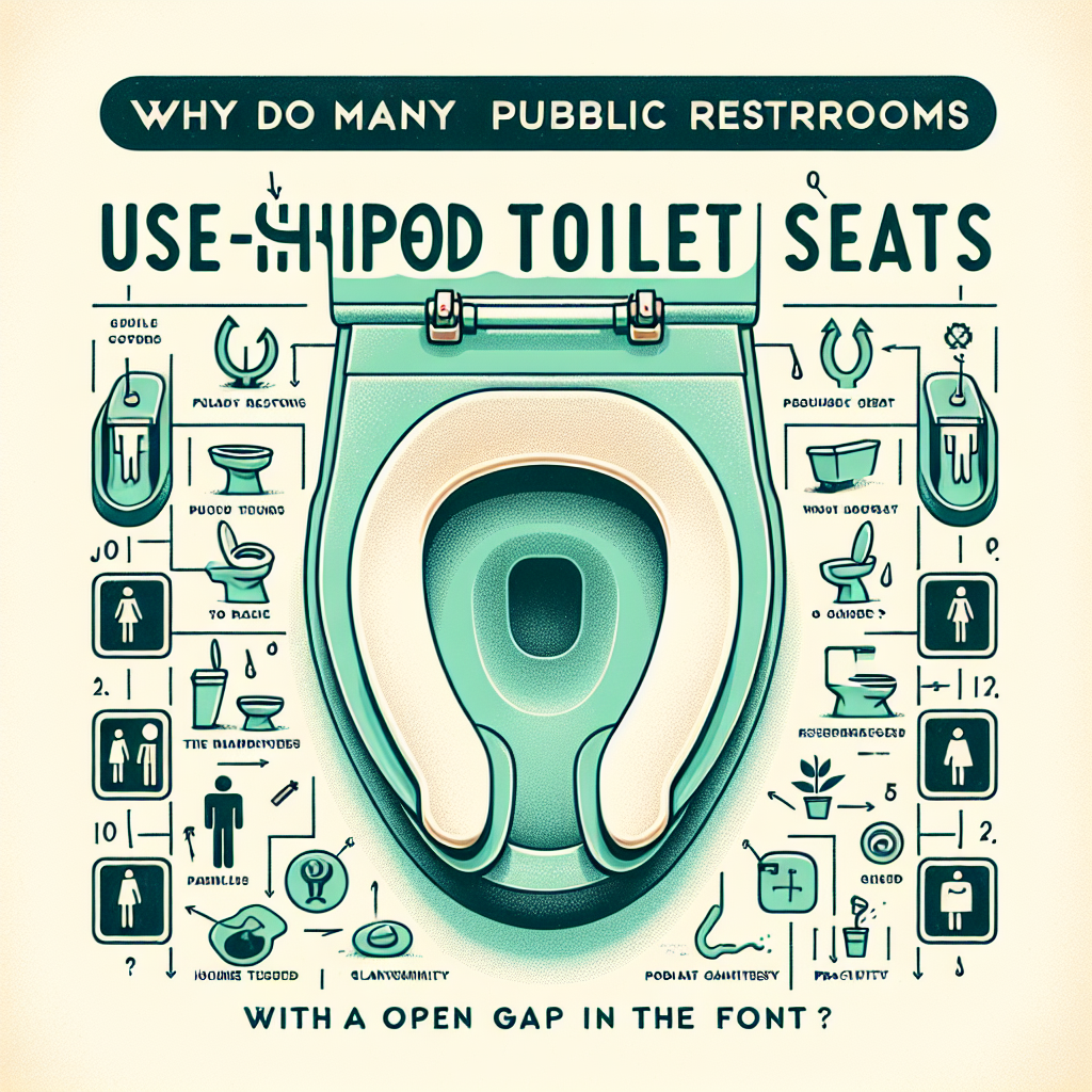 Why do many public restrooms use U-shaped toilet seats with an open gap ...
