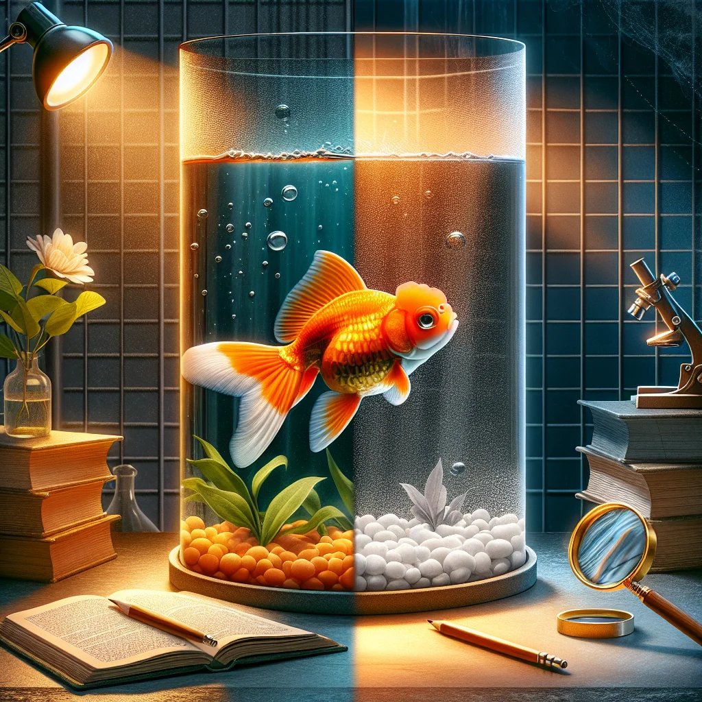 Why do pet goldfish lose their bright orange color and turn white when ...