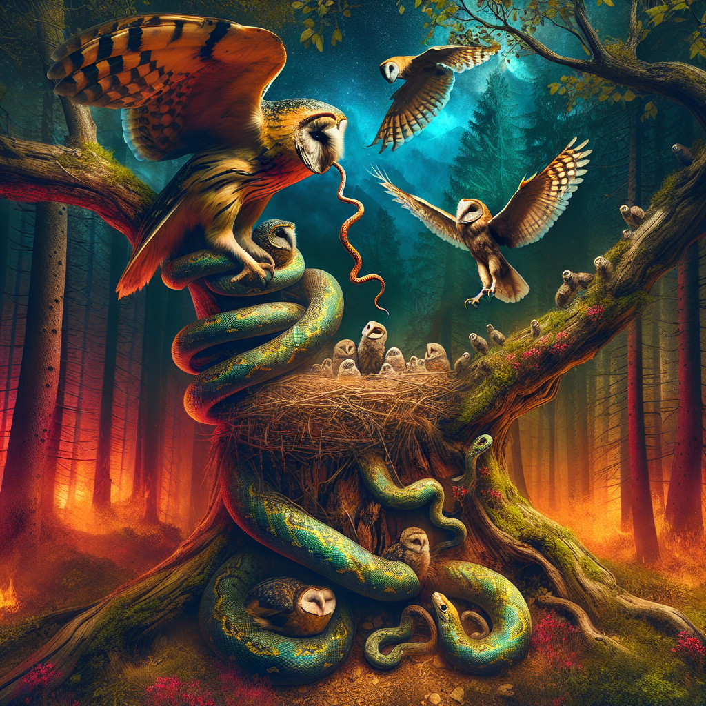 Why do some owls bring live blind snakes into their nests to act as ...