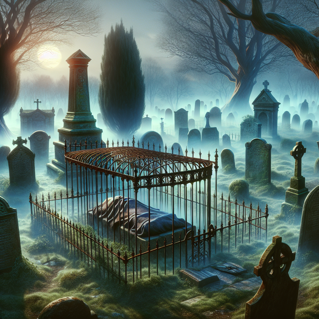 Why do some very old cemeteries have heavy iron cages built over the ...