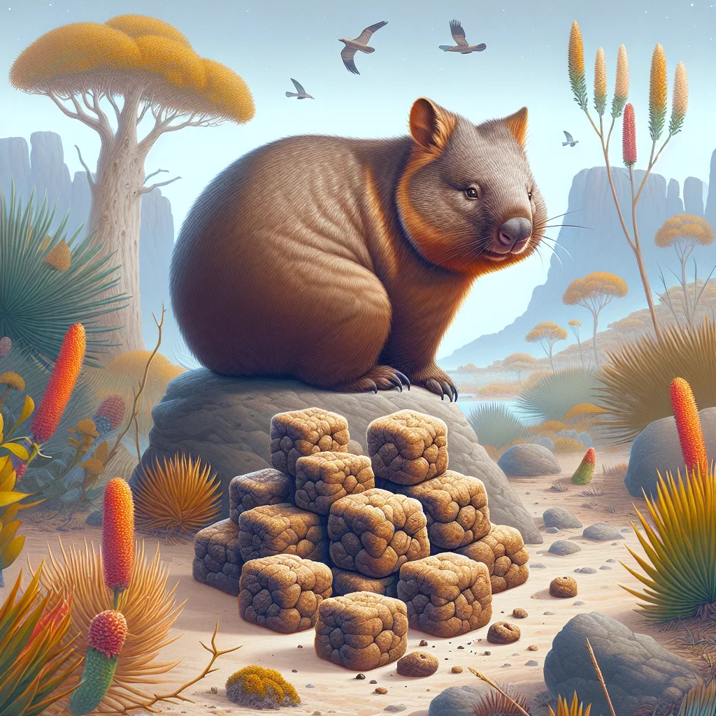 Why do wombats produce cube-shaped poop to keep it from rolling off the ...