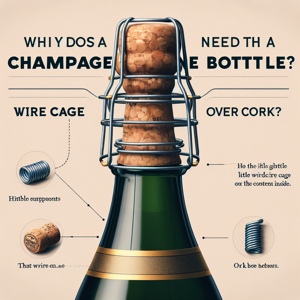 Why does a champagne bottle need that little wire cage over its cork ...