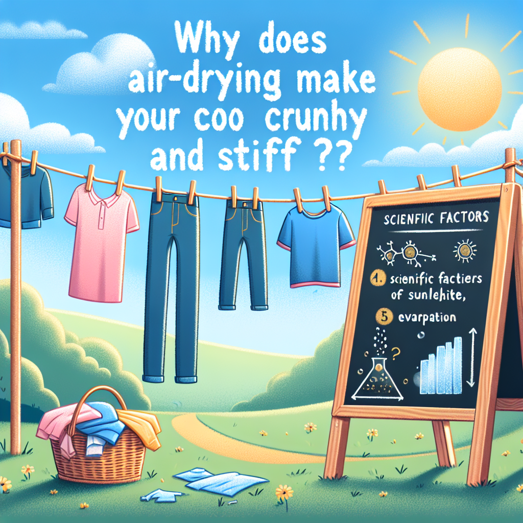 Why does air-drying make your clothes feel so crunchy and stiff? | UsefulBS