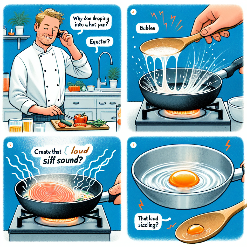 Why does dropping wet food into a hot pan create that loud sizzling ...