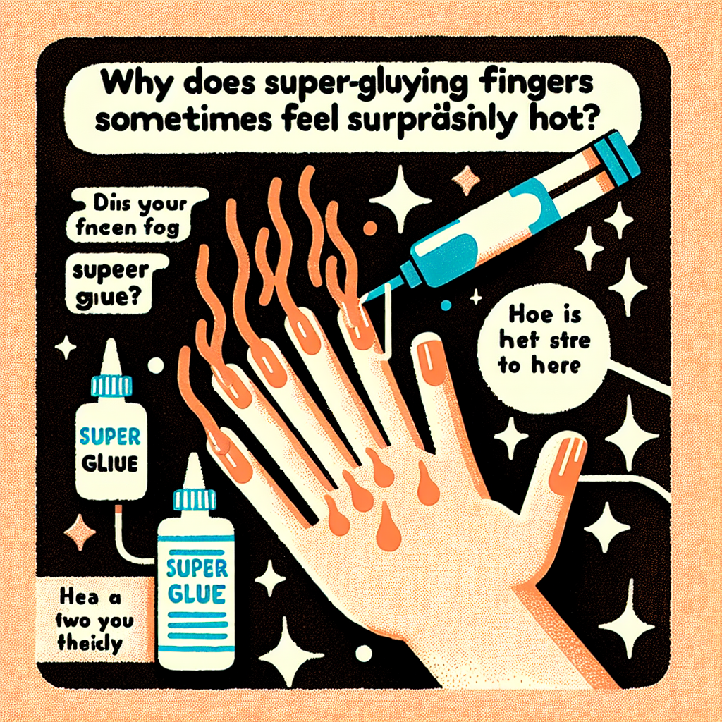 Why does super-gluing your fingers together sometimes feel surprisingly ...