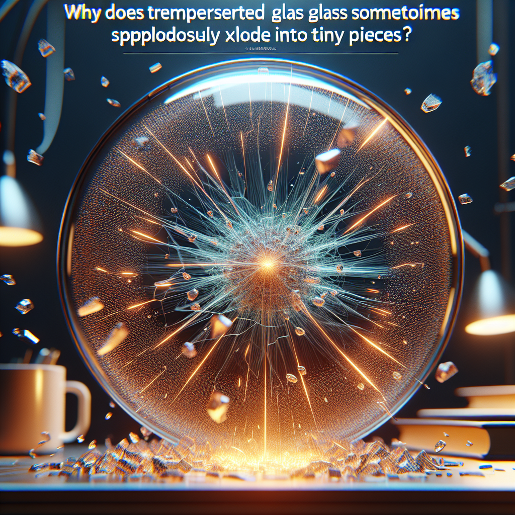 Why does tempered glass sometimes spontaneously explode into tiny ...