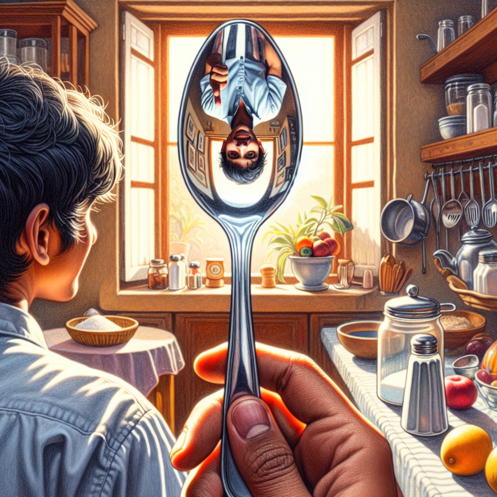 Why does your reflection in a spoon appear upside down? | UsefulBS