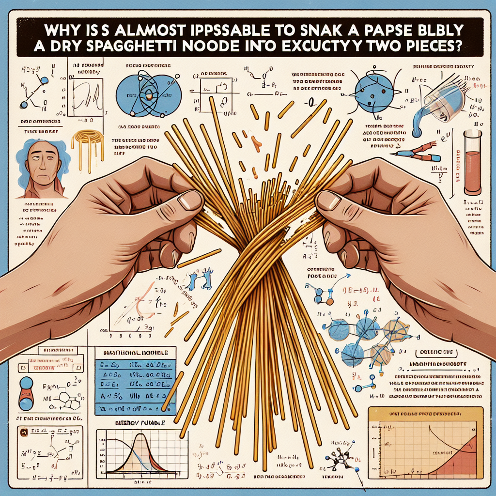 Why is it almost impossible to snap a dry spaghetti noodle into exactly ...