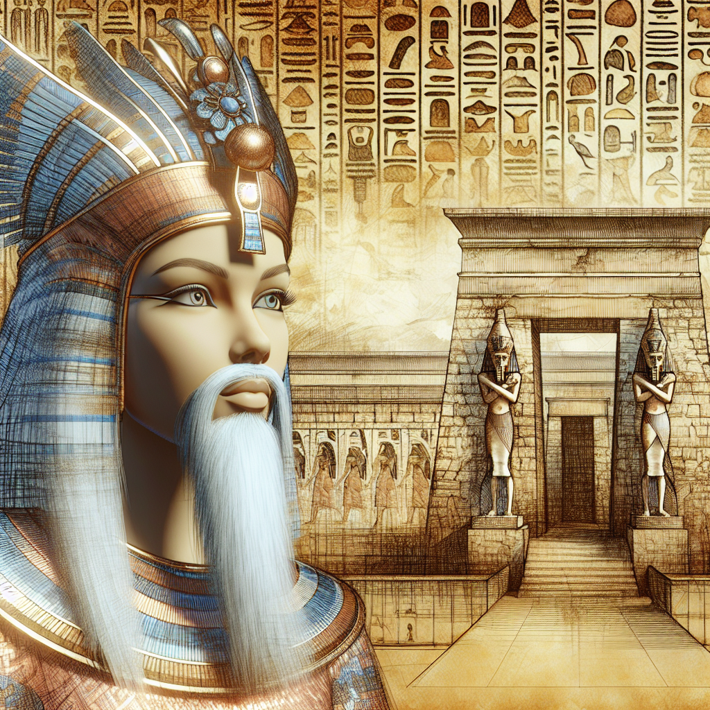 Why were ancient Egyptian pharaohs, even female ones, often depicted ...