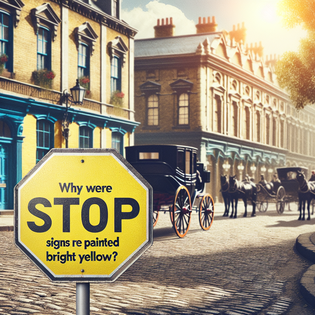 Why were stop signs once painted bright yellow instead of the red we ...