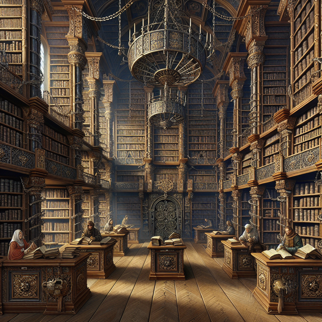 Why were valuable books in medieval libraries often physically chained ...