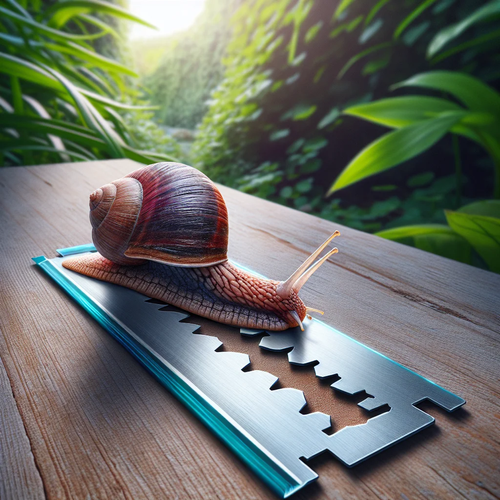 Why would a garden snail be able to crawl over a sharp razor blade ...